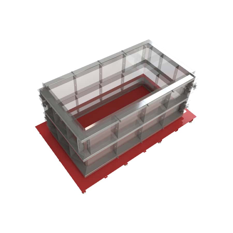 Concrete Blocks Concrete casting table 200x130 - BETONMOULDS